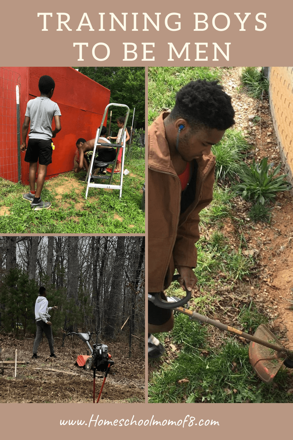 Training boys to be men - HomeSchool Mom of 8