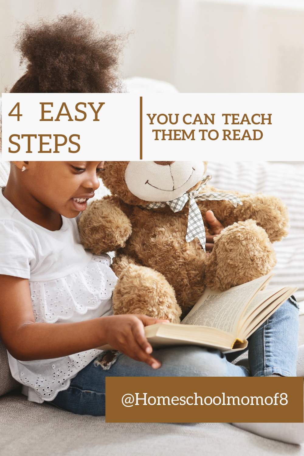 Teaching your child to read in 4 Easy Steps - HomeSchool Mom of 8