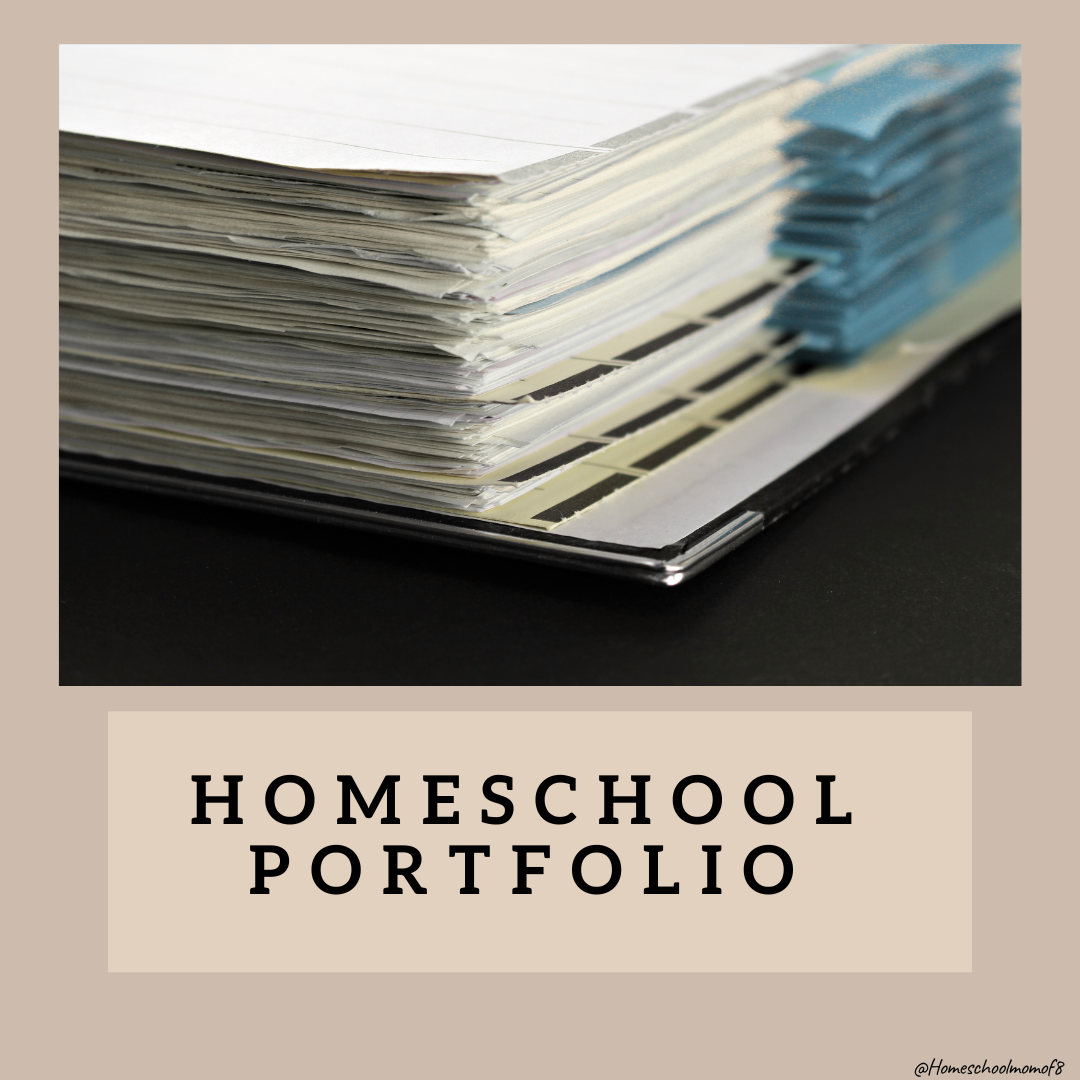 Homeschool Portfolio Example Guide - HomeSchool Mom of 8